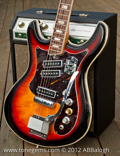 1970 Silvertone 1445 Mosrite Copy Guitar - Tone Gems