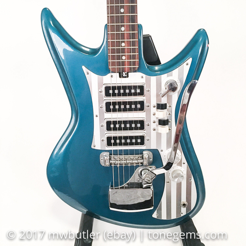 Silvertone 1437 Shark Fin Electric Guitar - Tone Gems