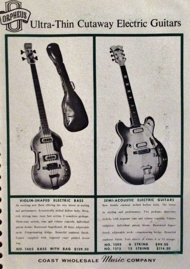 Orpheus 12-String Electric Guitar - Tone Gems